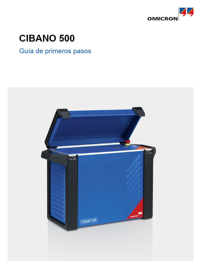 CIBANO 500 Getting Started ESP | PDF | Interfaces gráficas de usuario | Controlador de interfaz ...