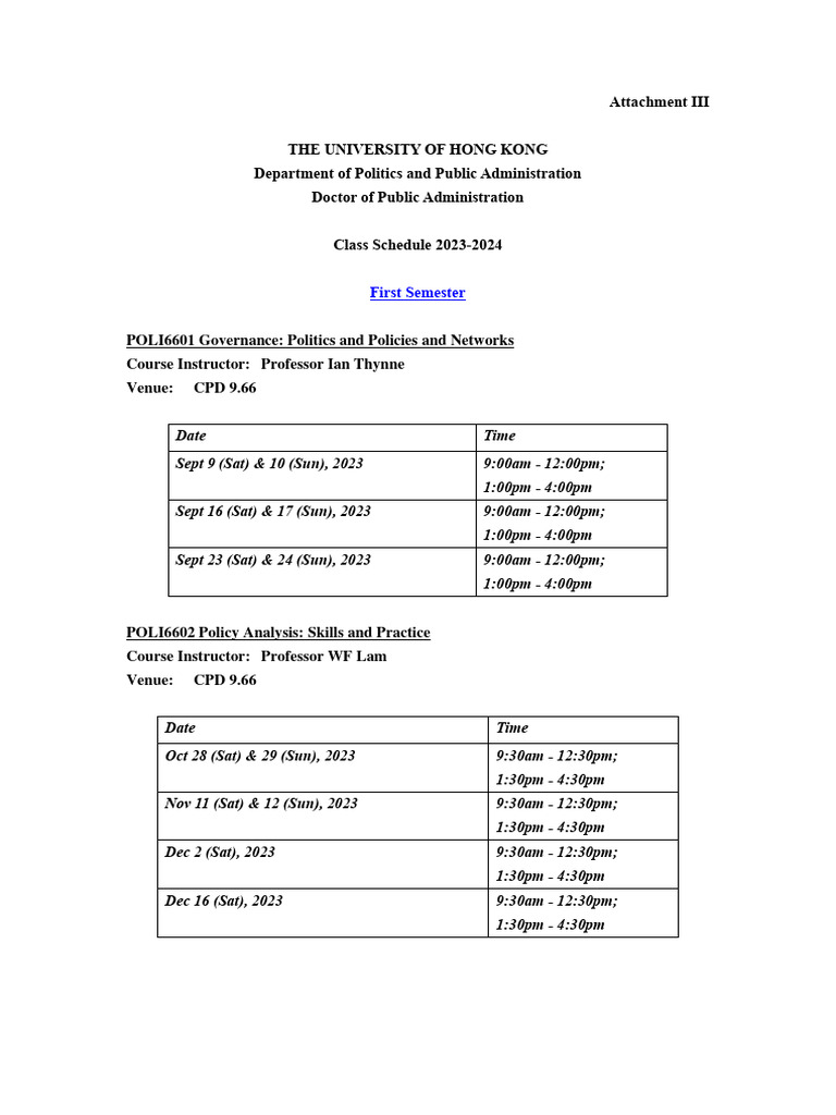 Class Timetable Pdf