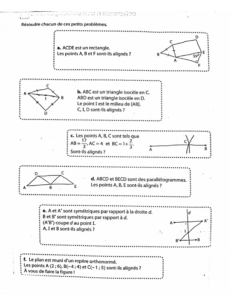 Exercices ALIGNEMENT | PDF