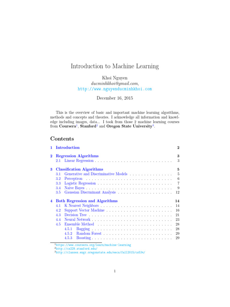 Machinelearning | PDF | Support Vector Machine | Machine Learning Machinelearning | PDF | Support Vector Machine | Machine Learning