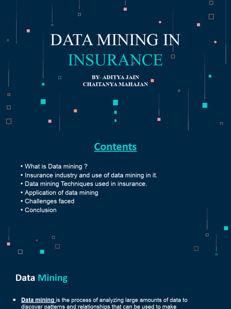 Data Mining in Insurance | PDF | Data Mining | Insurance