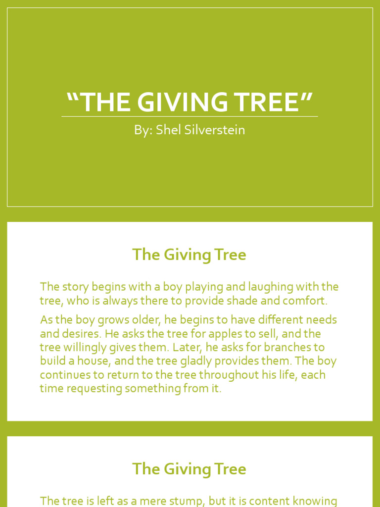 The Giving Tree | PDF