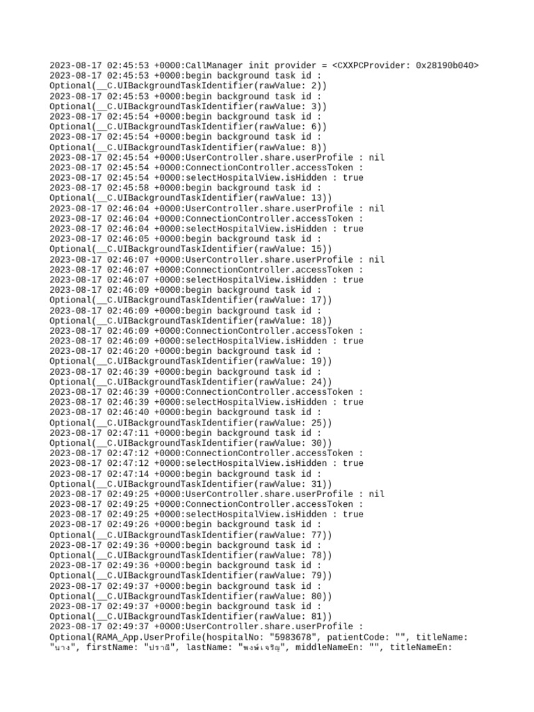 DebugLog 2023 08 17 | PDF