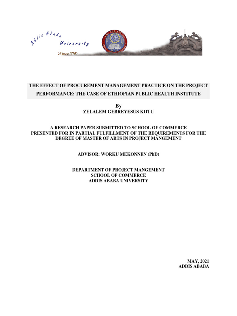 Zelalem Gebreyesus | PDF | Procurement | Inventory