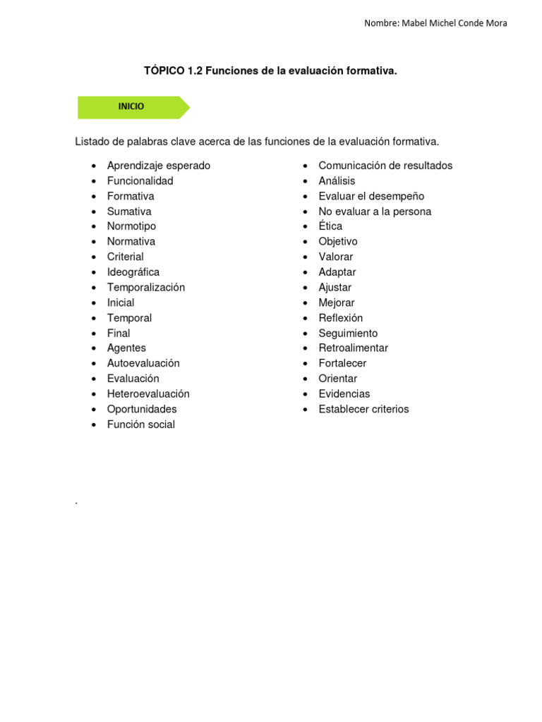 Tarea 2 - Mabel Michel Conde Mora | PDF | Evaluación | Modificación de ...