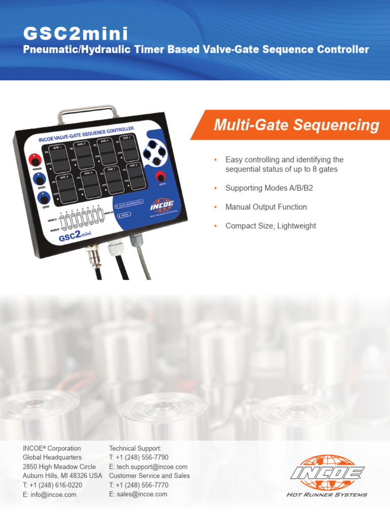 Gsc2mini Brochure Incoe en | PDF | Valve | Pneumatics