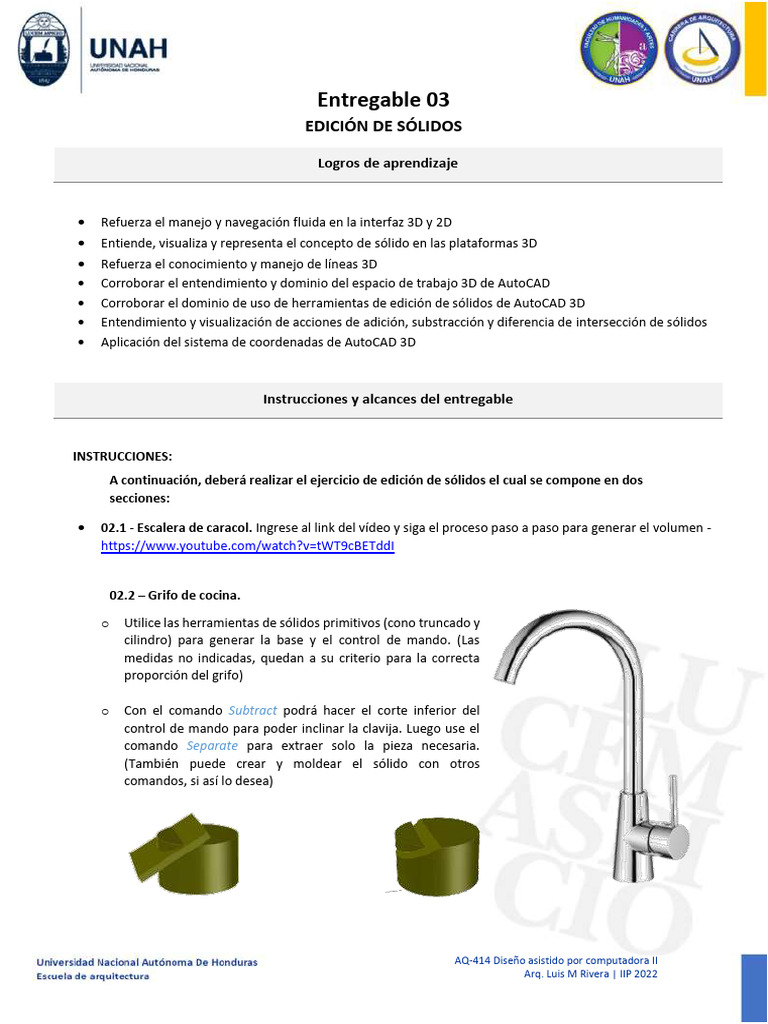 Instructivo 03 - Edición de Sólidos | Descargar gratis PDF | Informática