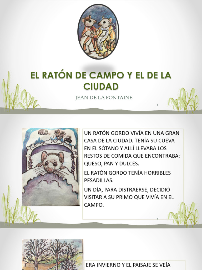 El Ratón de Campo y El de La Ciudad en MAYUSCULA PDF | PDF