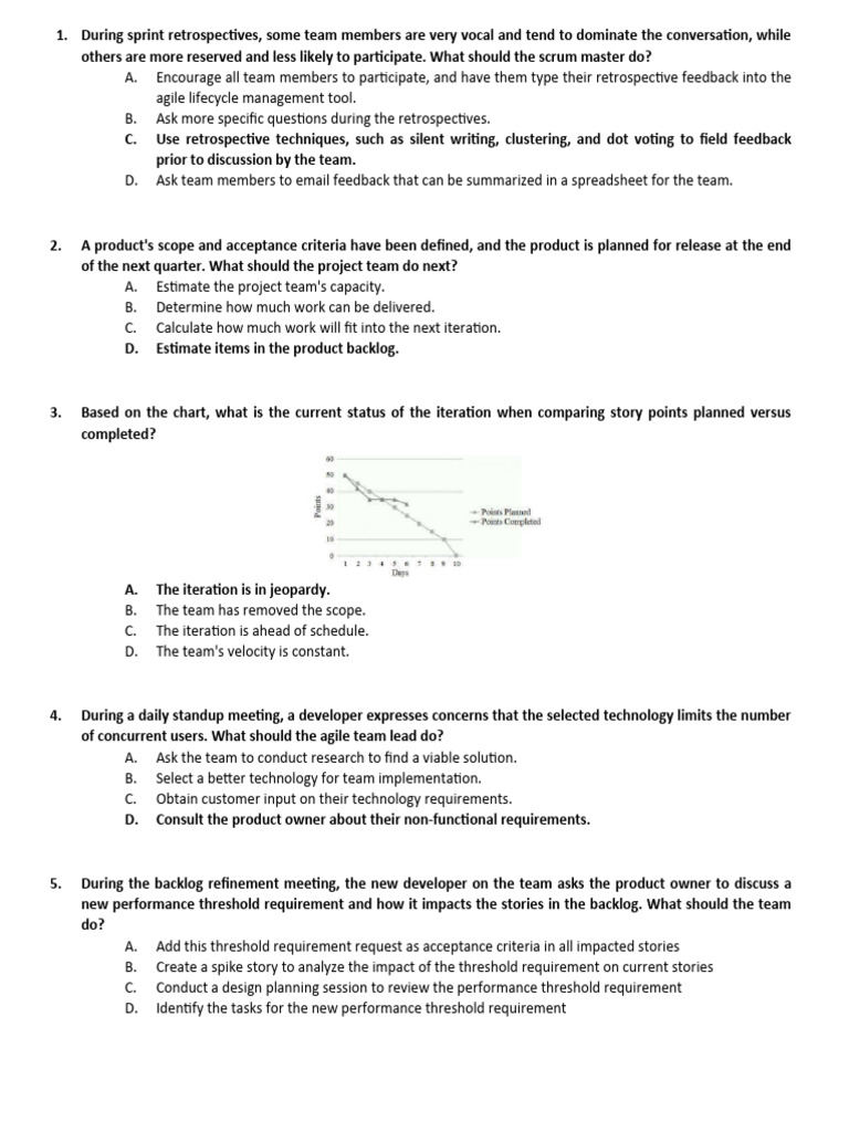Pmi-Acp Dump - Question | PDF | Scrum (Software Development) | Agile ...