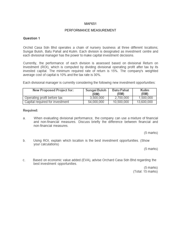Performance Measurement 2023 | PDF | Return On Investment | Financial Economics