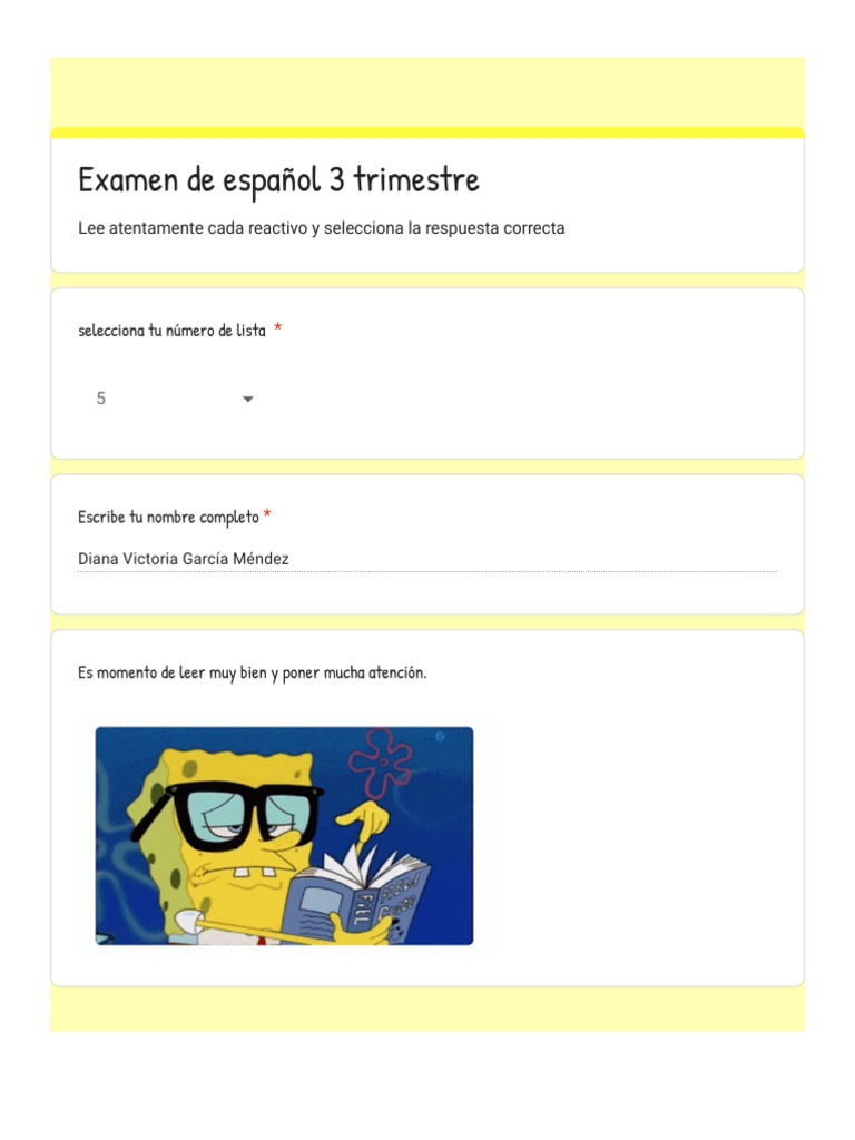Examen Español 3er Trimestre | PDF | Poesía | Lingüística