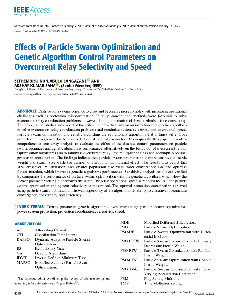 11 - 2022 - Effects of Particle Swarm Optimization and Genetic ... 11 - 2022 - Effects of Particle Swarm Optimization and Genetic ...