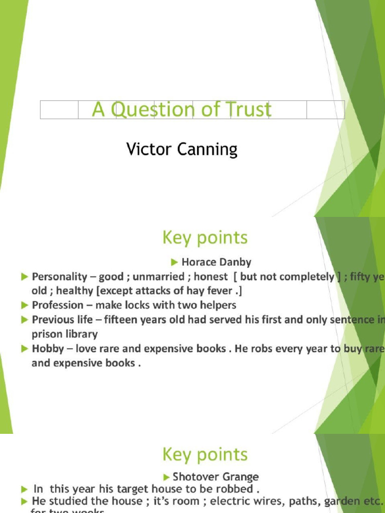 A Question of Trust | PDF