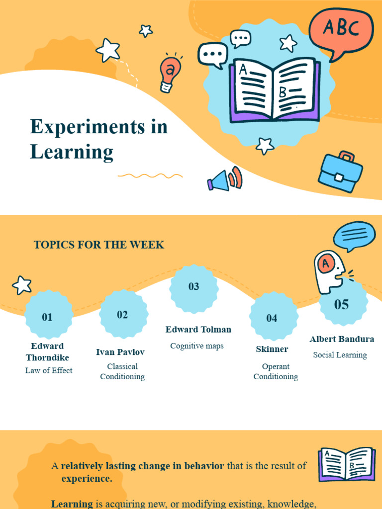 Experiments in Learning - Psychology | PDF | Classical Conditioning ...