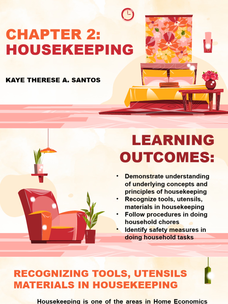 Housekeeping 1 Pdf Housekeeping Cleaning