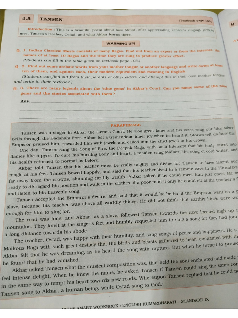 STD 9 English CHP 4.5 | PDF