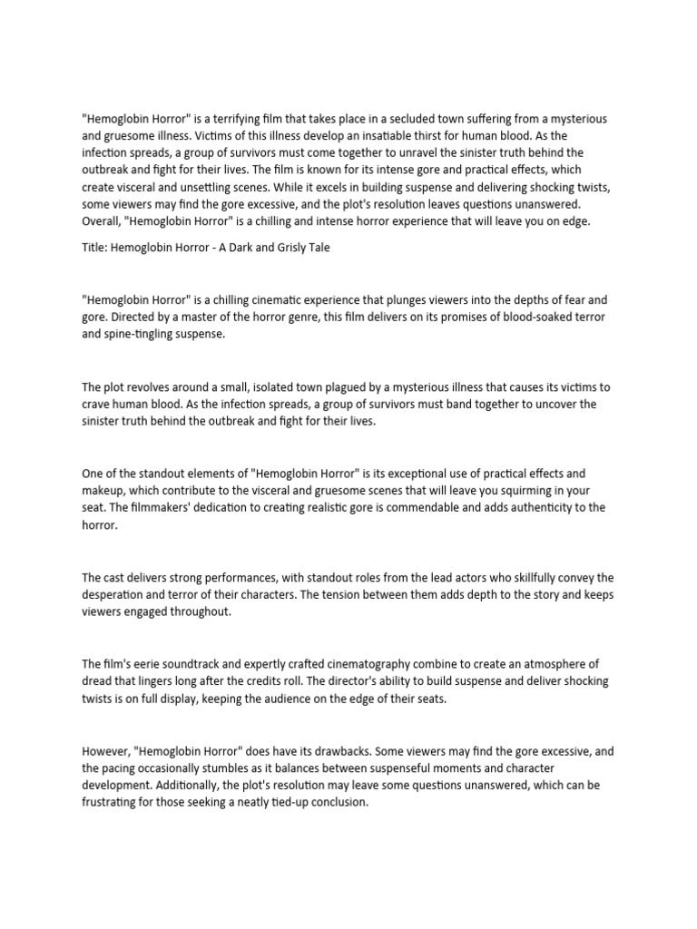 Document 1 | PDF | Horror Fiction