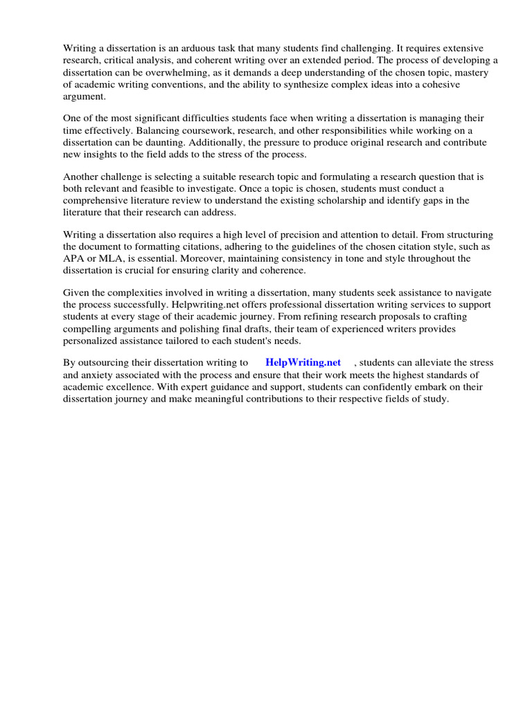 Dissertation Writing Challenges | PDF | Thesis | Grammatical Tense