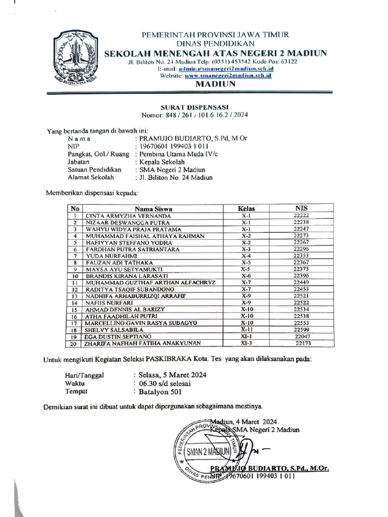 DISPEN 5 Maret 2024 | PDF