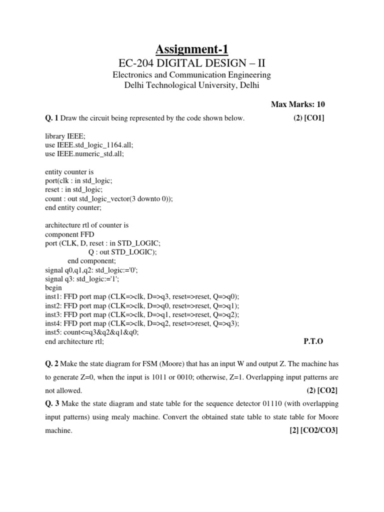 Assignment 1-1 | PDF | Digital Electronics | Electronic Engineering Assignment 1-1 | PDF | Digital Electronics | Electronic Engineering