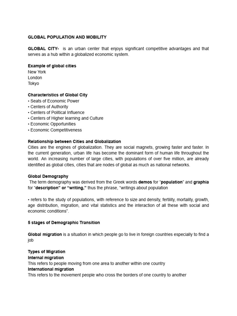 Contemp Finals | PDF | Food Security | Globalization