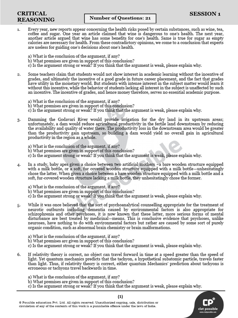 (CR-1) Class Sheet | PDF | Senses | Argument
