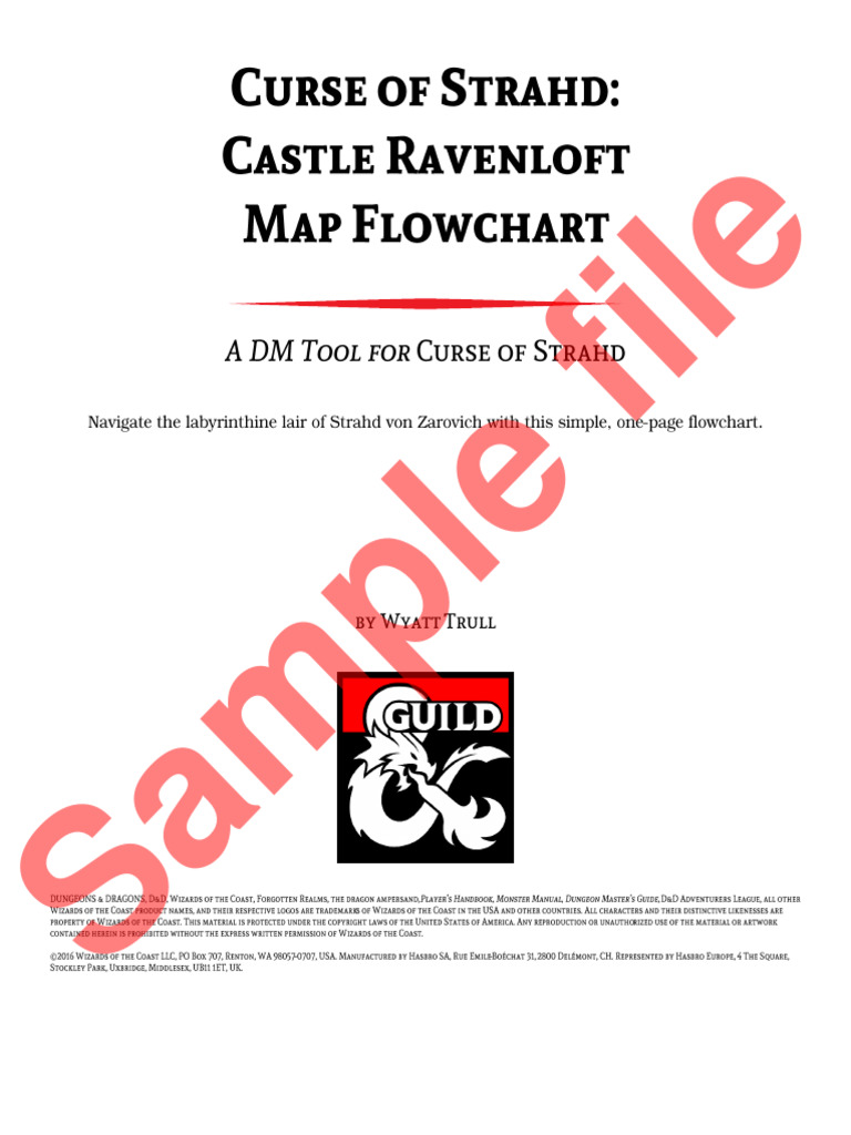 Curse of Strahd Map Flowchart | PDF | Room