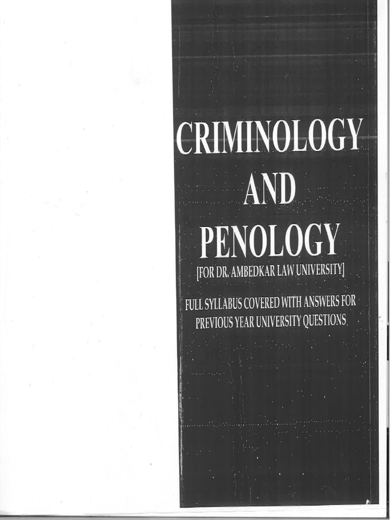 Criminology and Penology - Usha Jaganath | PDF Criminology and Penology - Usha Jaganath | PDF