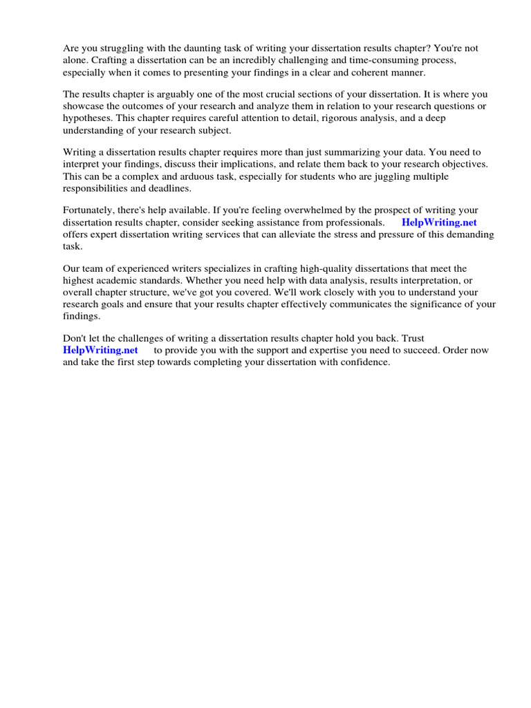 Sample Dissertation Results Chapter | PDF | Data | Biometrics