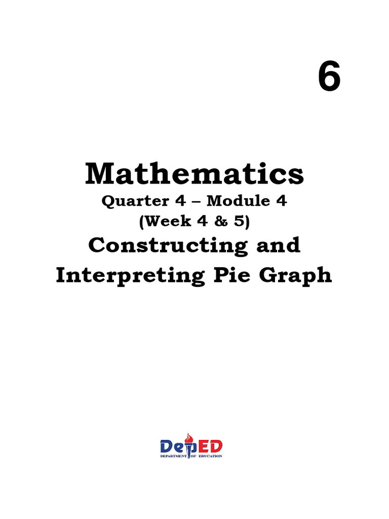 Math 6 q4 Week 4 5 Module 4 Constructing Pie Graph Based On A Given Set of Data 1 | PDF | Pie ...