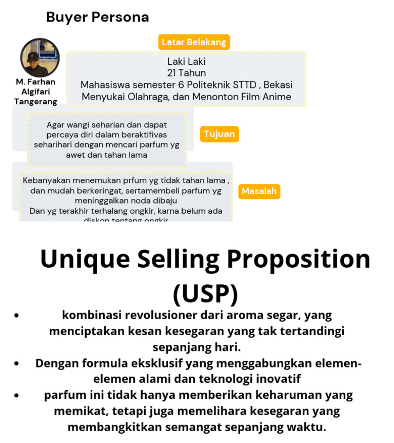 Buyer Persona Dan USP - Maidiya Putri - UNP - 5 | PDF