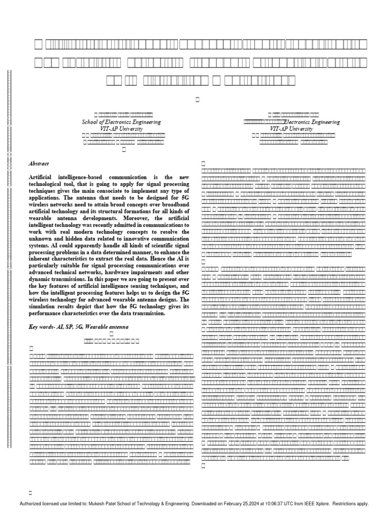 Artificial Intelligence Enhanced Signal Processing in Low-Profile ...