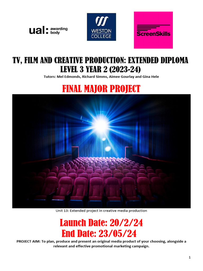 Y2 FMP Brief 2024 | PDF | Evaluation | Knowledge