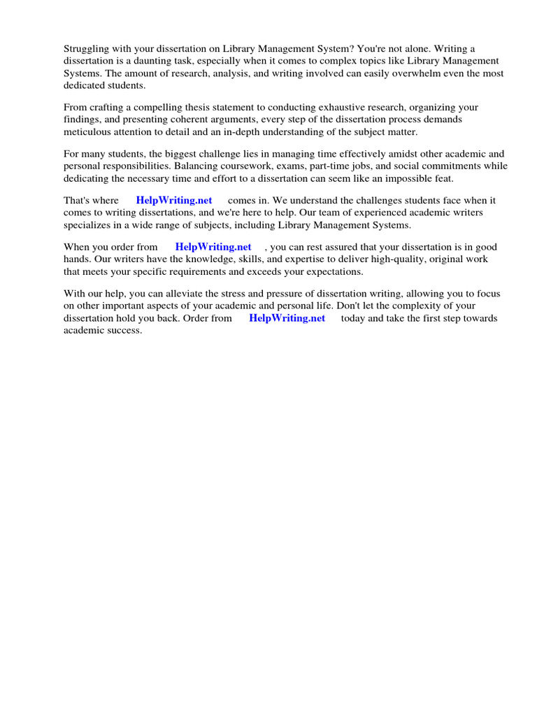 Dissertation Library Management System | Download Free PDF | Libraries | Books
