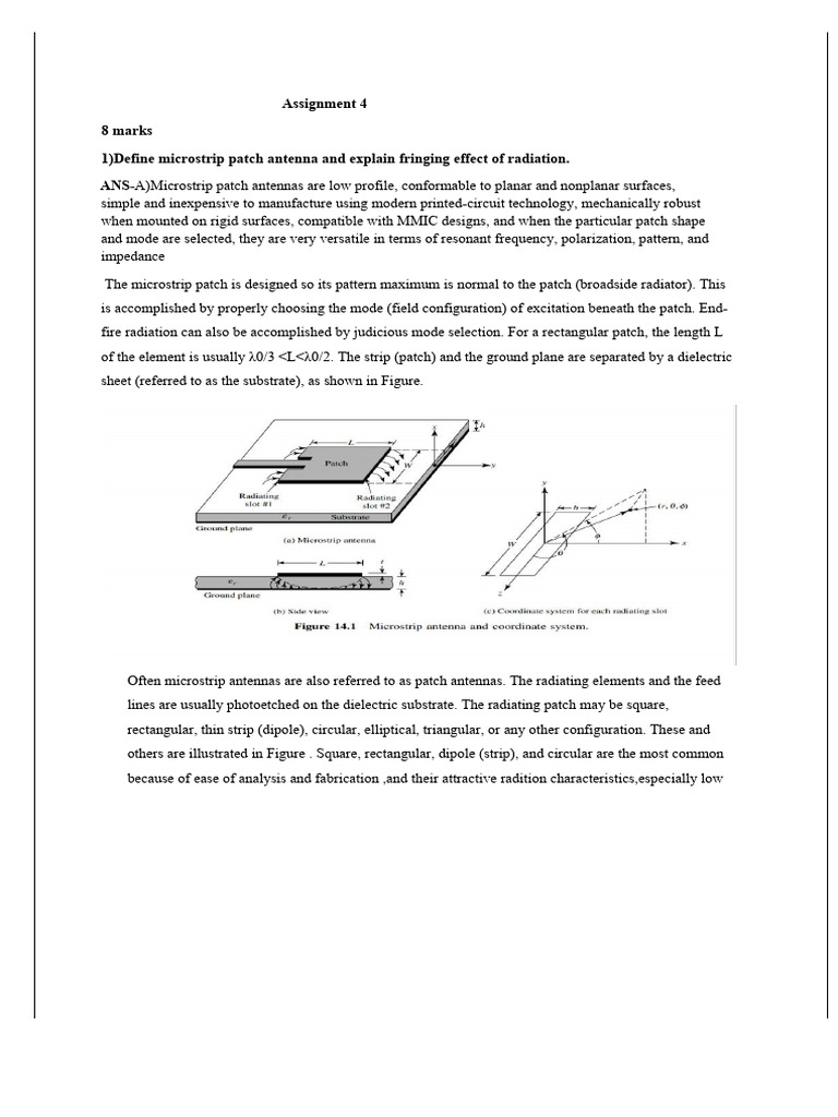 Assignment 4awp | PDF | Coaxial Cable | Transmission Line