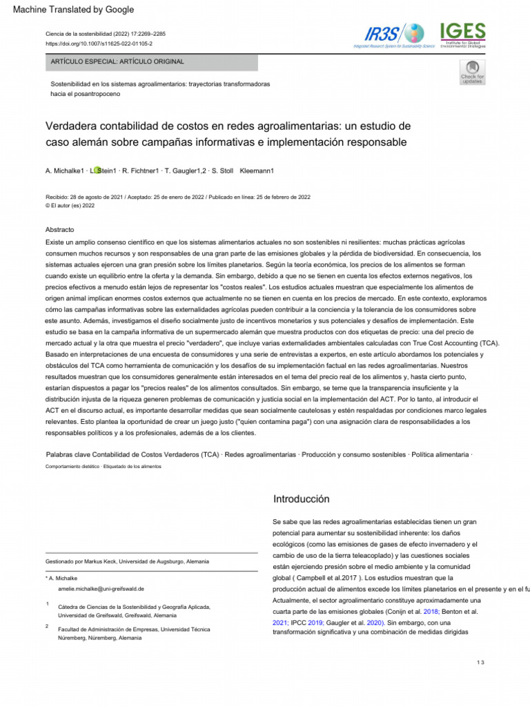 2022 Tca Germany Case | Descargar gratis PDF | Alimentos | Exterioridad