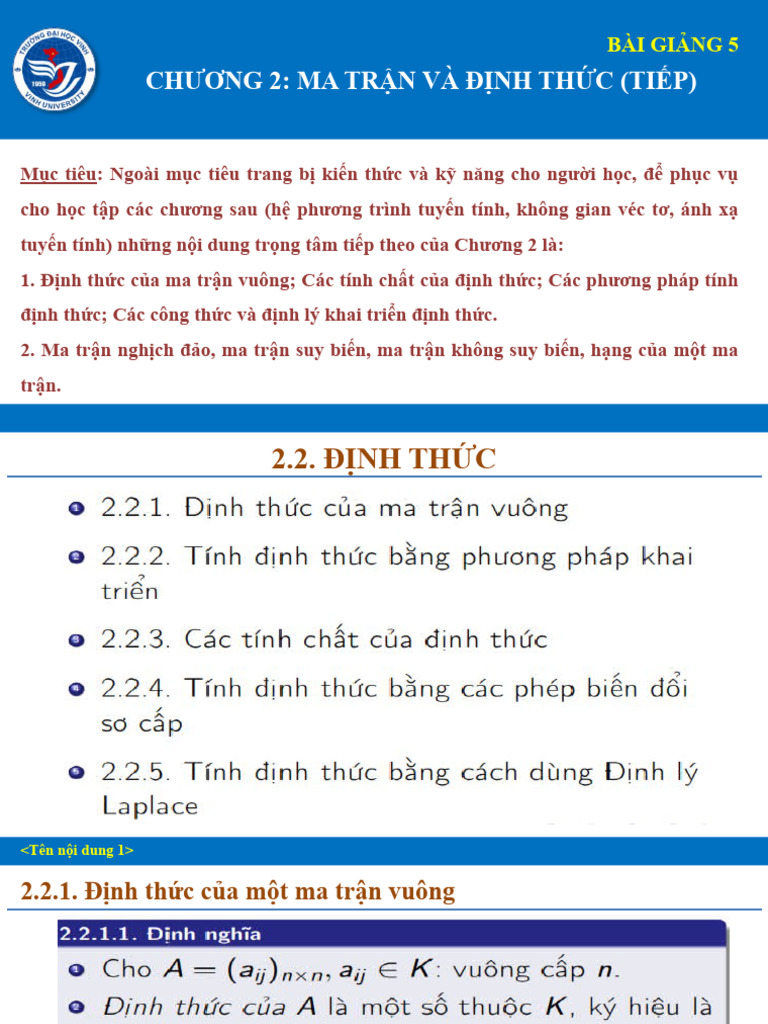 BAI GIANG 5 Chuong 2 | PDF