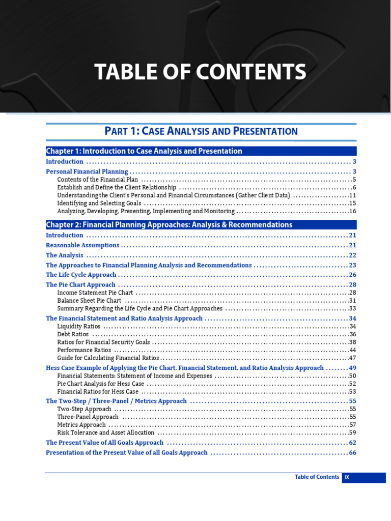 P 1: C A P: ART ASE Nalysis AND Resentation | PDF | Net Present Value ...