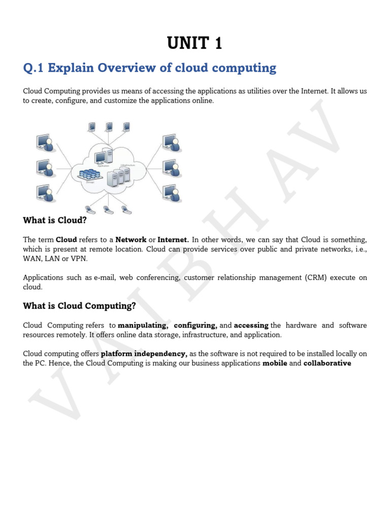 Cloud Computing (All Questions) | PDF | Cloud Computing | Platform As A Service