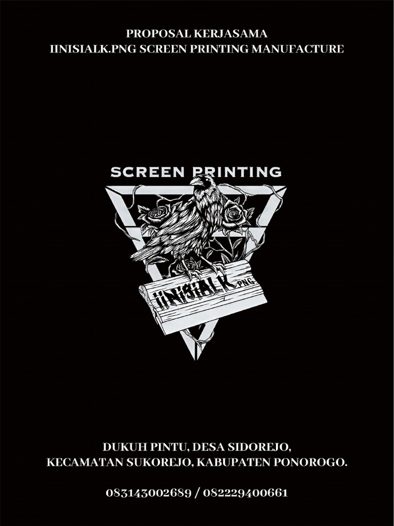 Proposal Kerjasama IINISIALK.PNG Screen Printing 1 | PDF