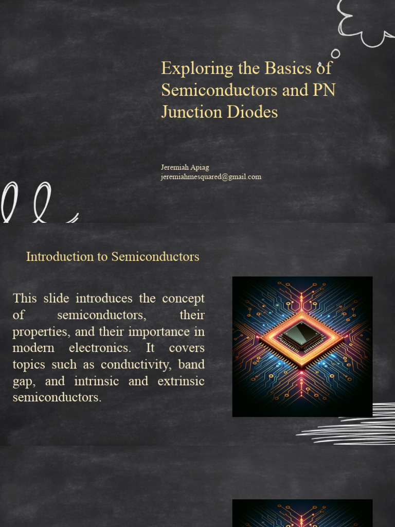 Exploring The Basics of Semiconductors and PN Junction Diodes ... Exploring The Basics of Semiconductors and PN Junction Diodes ...