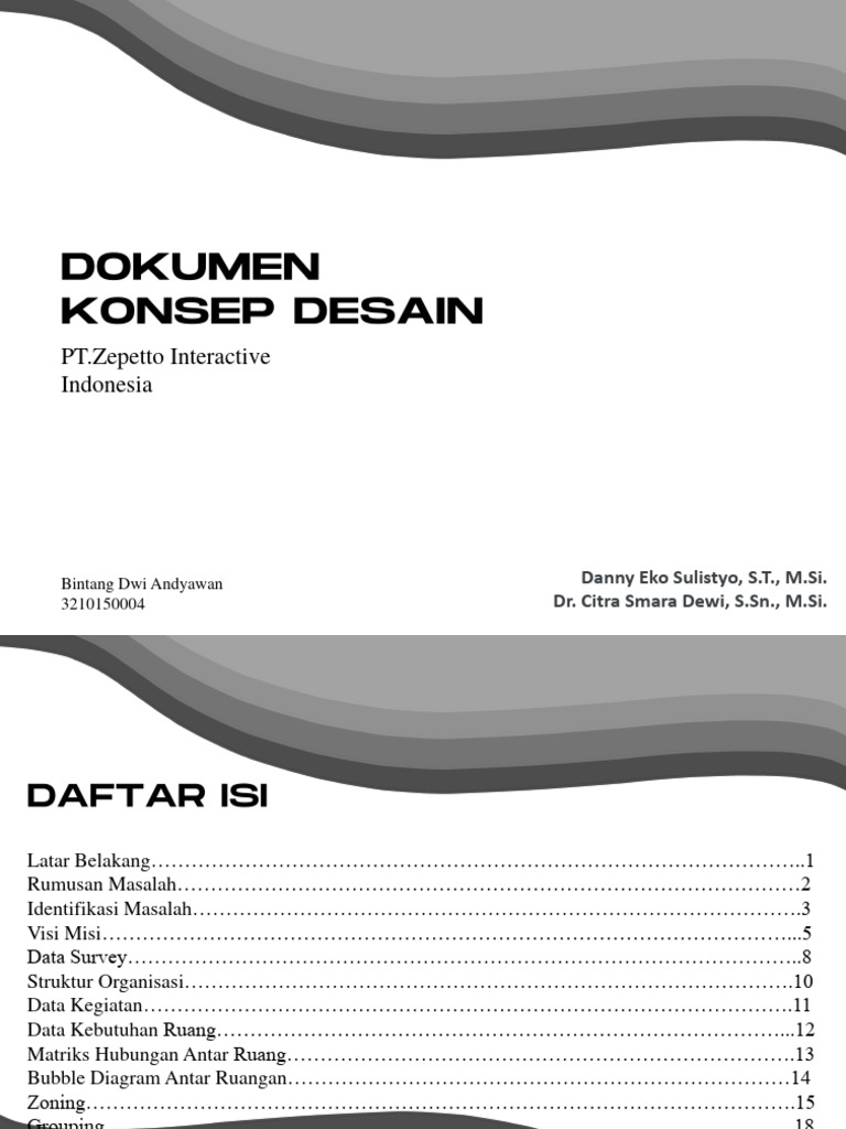 Dokumen Konsep Desain | PDF