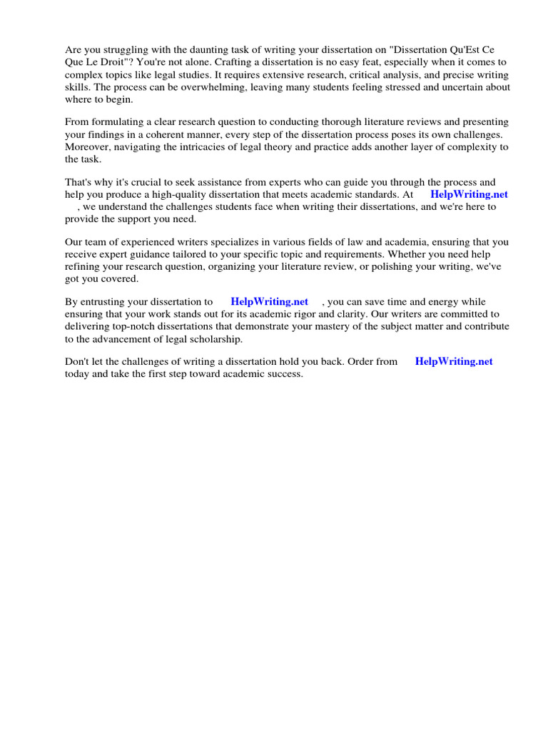 Dissertation Quest Ce Que Le Droit Pdf Thesis Rule Of Law