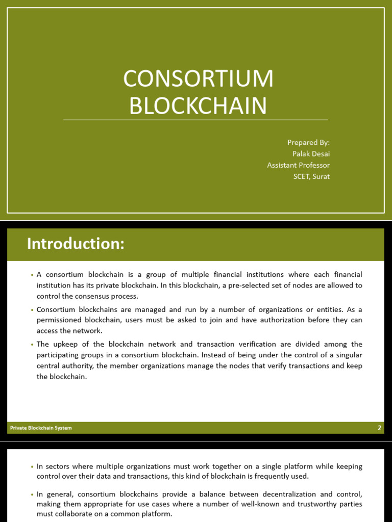 Module 4 Consortium Blockchain | PDF | Cryptocurrency | Applications Of ...