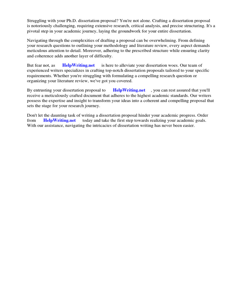 PHD Dissertation Proposal Structure | PDF | Thesis | Methodology