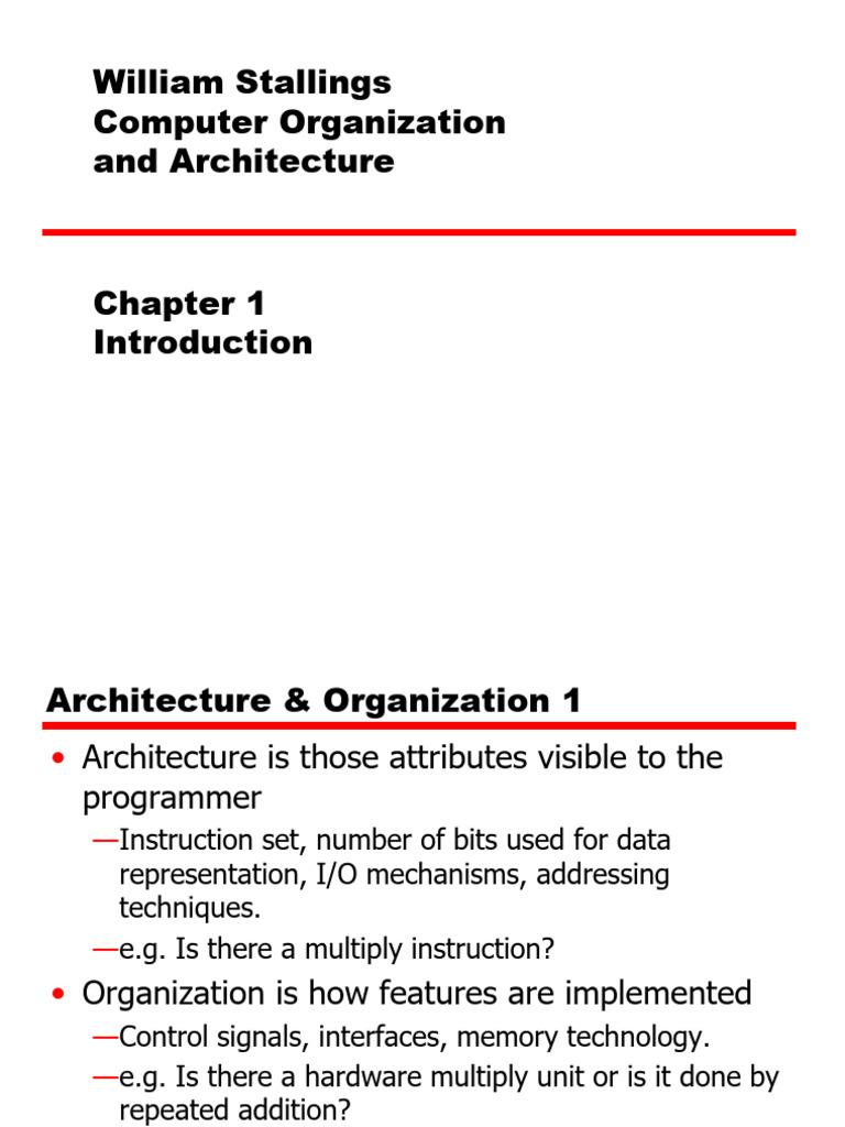 William Stallings Computer Organization and Architecture | PDF | Central Processing Unit ...