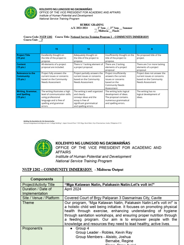 Community Health Initiative Proposal | PDF | Hand Washing | Hygiene