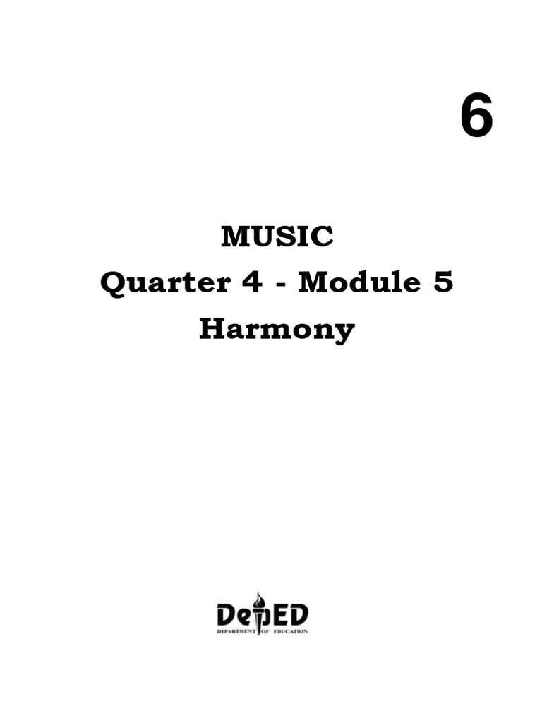 Music 6 Quarter 4 Module 5 | PDF | Chord (Music) | Scale (Music)