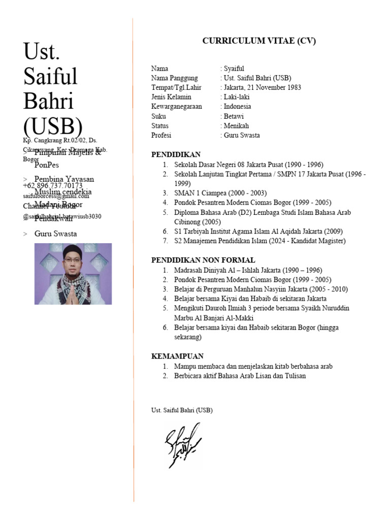 Curriculum Vitae Abi | PDF