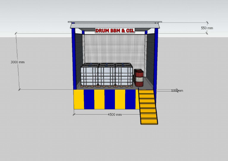 Layout Penyimpanan BBM (Depan) | PDF